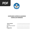 Instrumen Supervisi Kurikulum Merdeka | PDF