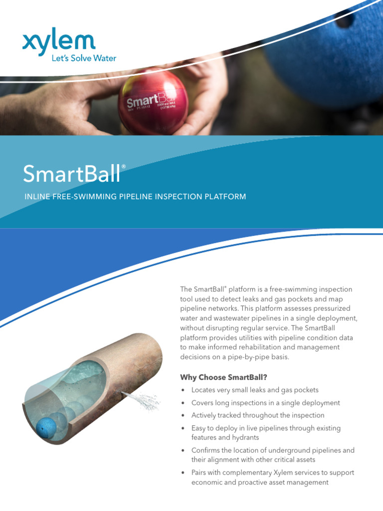 Pure Technologies Smartball Brochure q3 2022 | PDF | Pipeline Transport