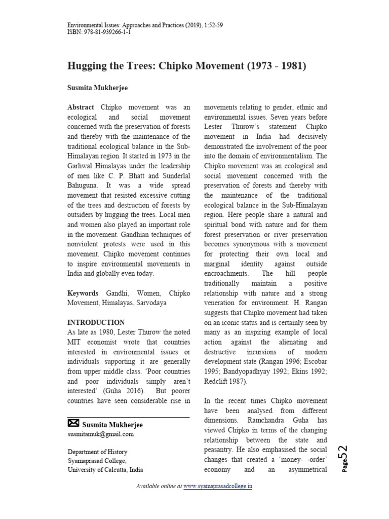 Chipko Movement: Forest Preservation | PDF | Technology & Engineering