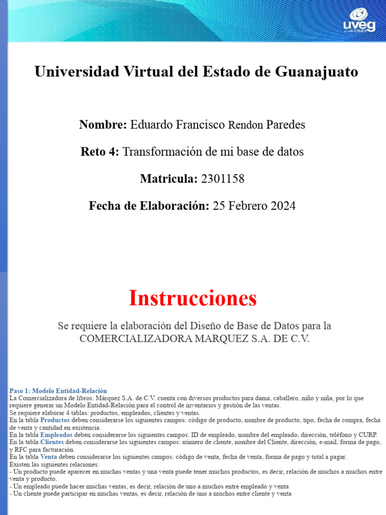 Rendon Eduardo R4 U2 | PDF | Tecnologías de la información | Informática