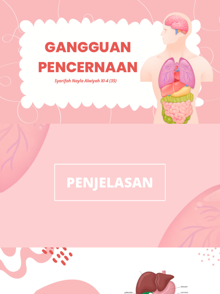 Gagguan Pencernaan Syarifah Nayla XI-4 | PDF