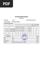 Sample MTC: Material Test Certificate | PDF | Screw | Manufactured Goods