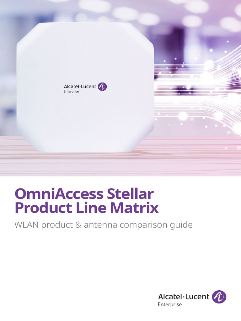 2024 01 OmniAccess Stellar Product Line Matrix | PDF | Wi Fi | Ieee 802.11