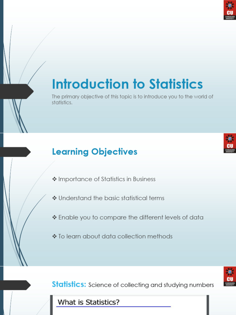 Unit1 - 1basics of Statistics | PDF | Statistics | Level Of Measurement