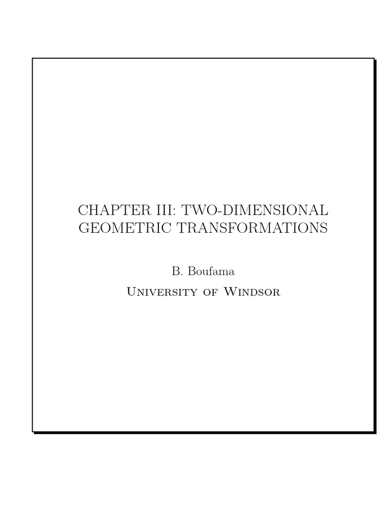 Chap 3 | PDF | 2 D Computer Graphics | Cartesian Coordinate System