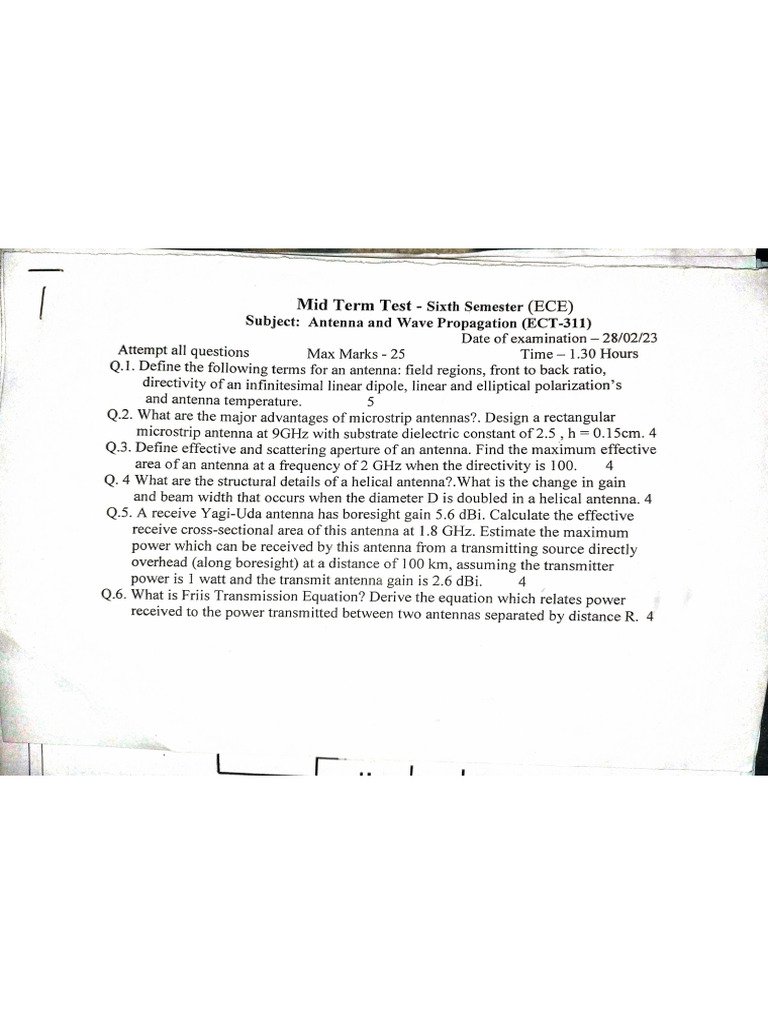 2023 - 6th Sem Papers | PDF