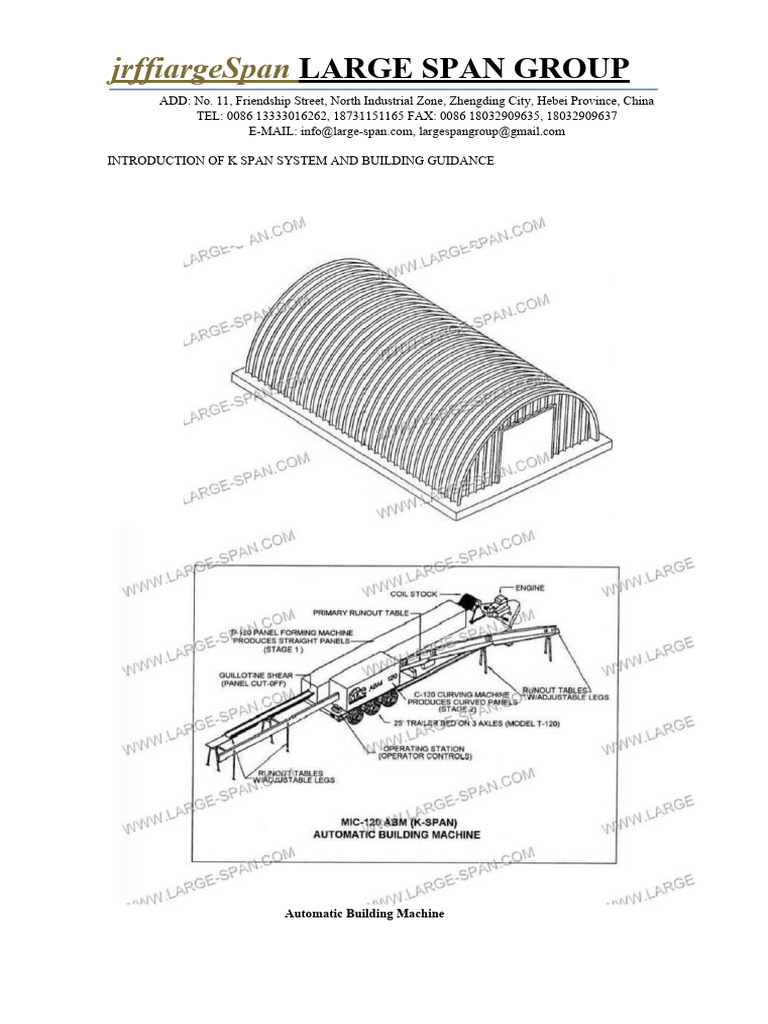 000 K-Span-Construction-Guide | PDF | Crane (Machine) | Welding