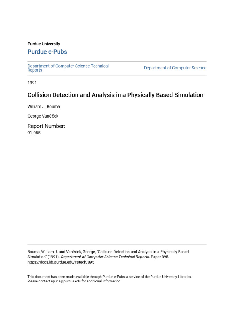 Collision Detection in Simulations | PDF | Force | Acceleration