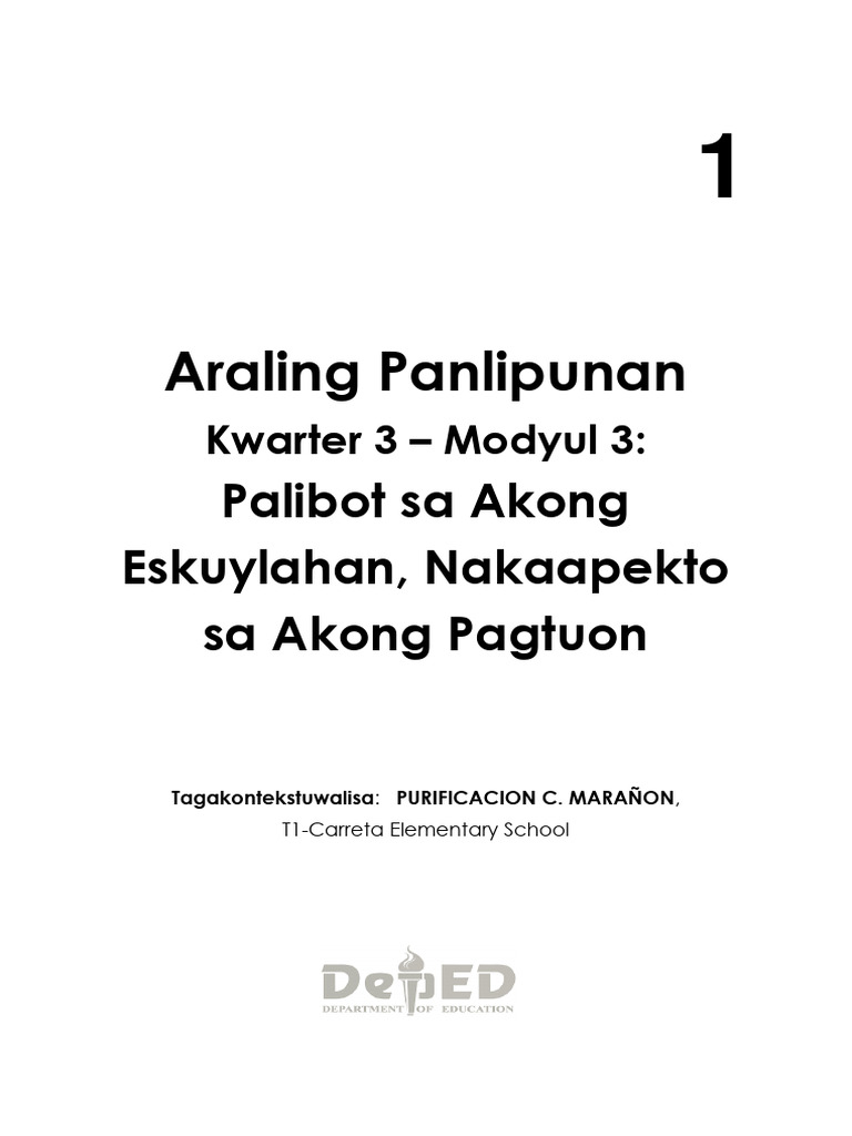 Reviewed AP1-MODULE 3-WEEK 3-3RD QUARTER | PDF