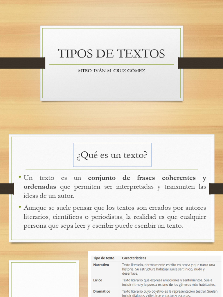Tipos de Textos | PDF