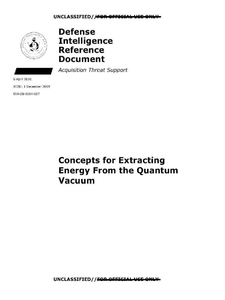 Defense Intelligence Reference Document Concepts For Extracting Energy ...
