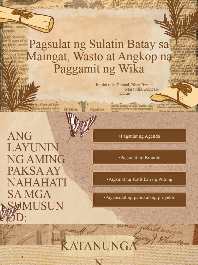 Filipino Presentation | PDF