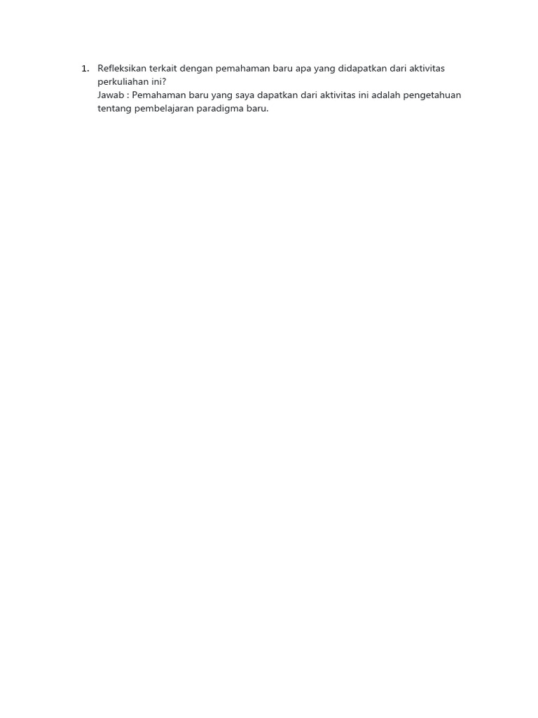 Pemahaman Paradigma Baru | PDF | Karier & Perkembangan