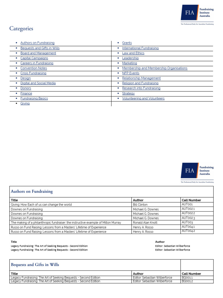 Library Catalogue | PDF | Fundraising | Nonprofit Organization