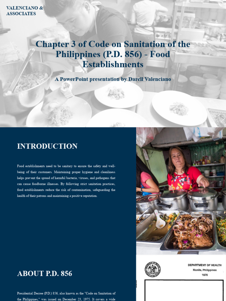 Sanitation Standards for Food Establishments | PDF | Sanitation | Waste