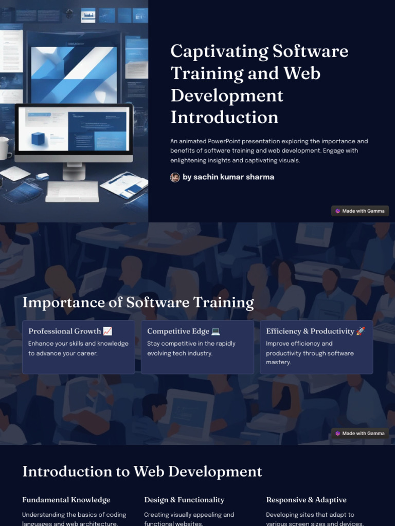 Captivating Software Training and Web Development Introduction | PDF ...