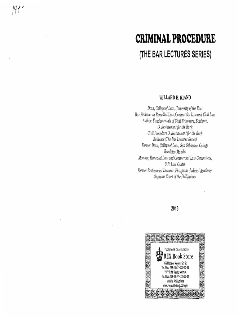 Riano - CrimPro | PDF