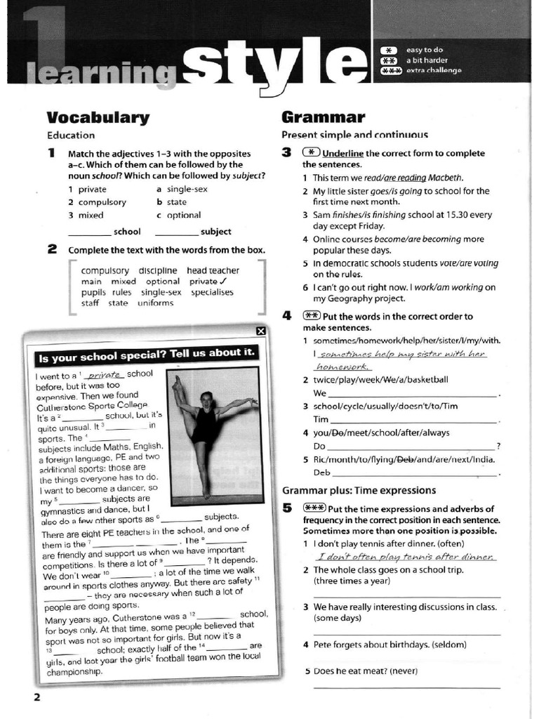 Real Life Intermediate Workbook Unit 1-5 | PDF