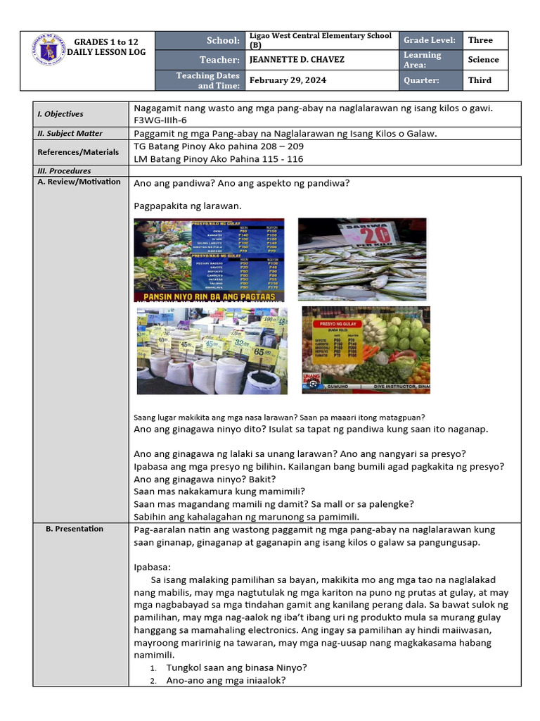 Q3 COT Filipino 3 | PDF
