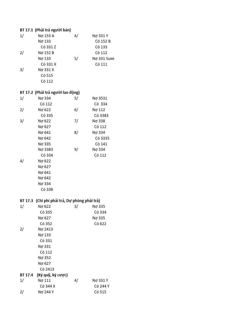Bản sao của Bài tập C17 | PDF