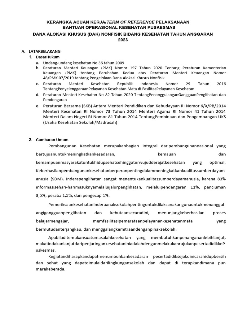 TOR Indera Fix 2023 | PDF