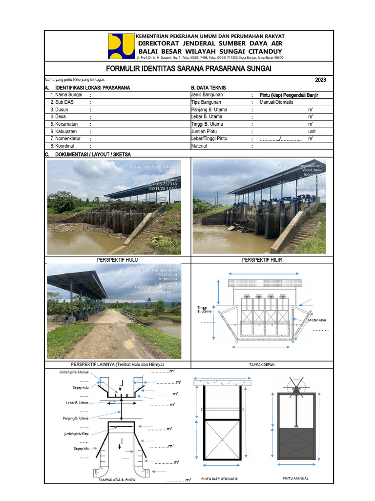 Contoh Form Pintu Klep | PDF