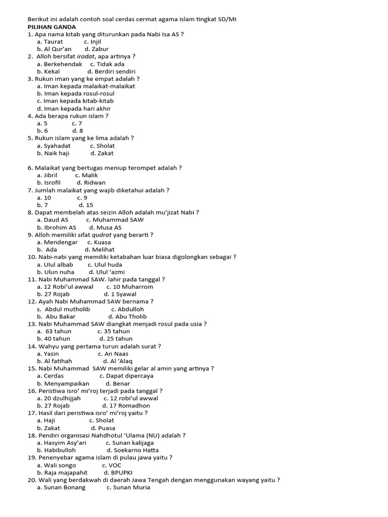 Contoh Soal Lomba LCC | PDF