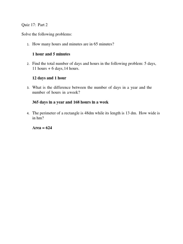 Quiz 17 Part 2 | PDF