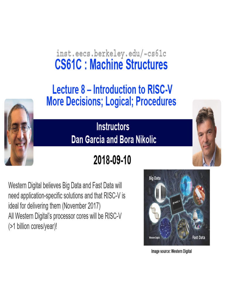 2018fa CS61C L08 BN decisionsII | PDF | Computer Program | Programming