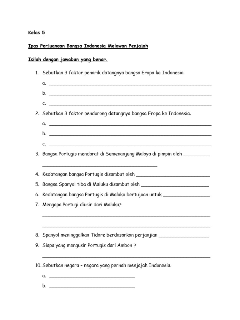 Ipas Perjuangan Melawan Penjajah | PDF | Politik