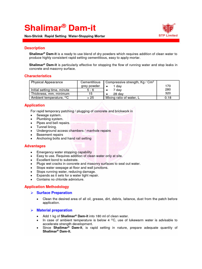 Shalimar Dam It | PDF | Concrete | Water