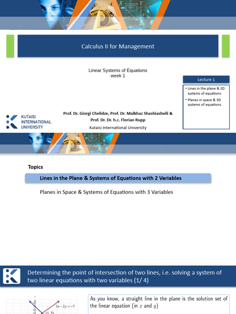 01 Linear Systems Pdf System Of Linear Equations Matrix Mathematics
