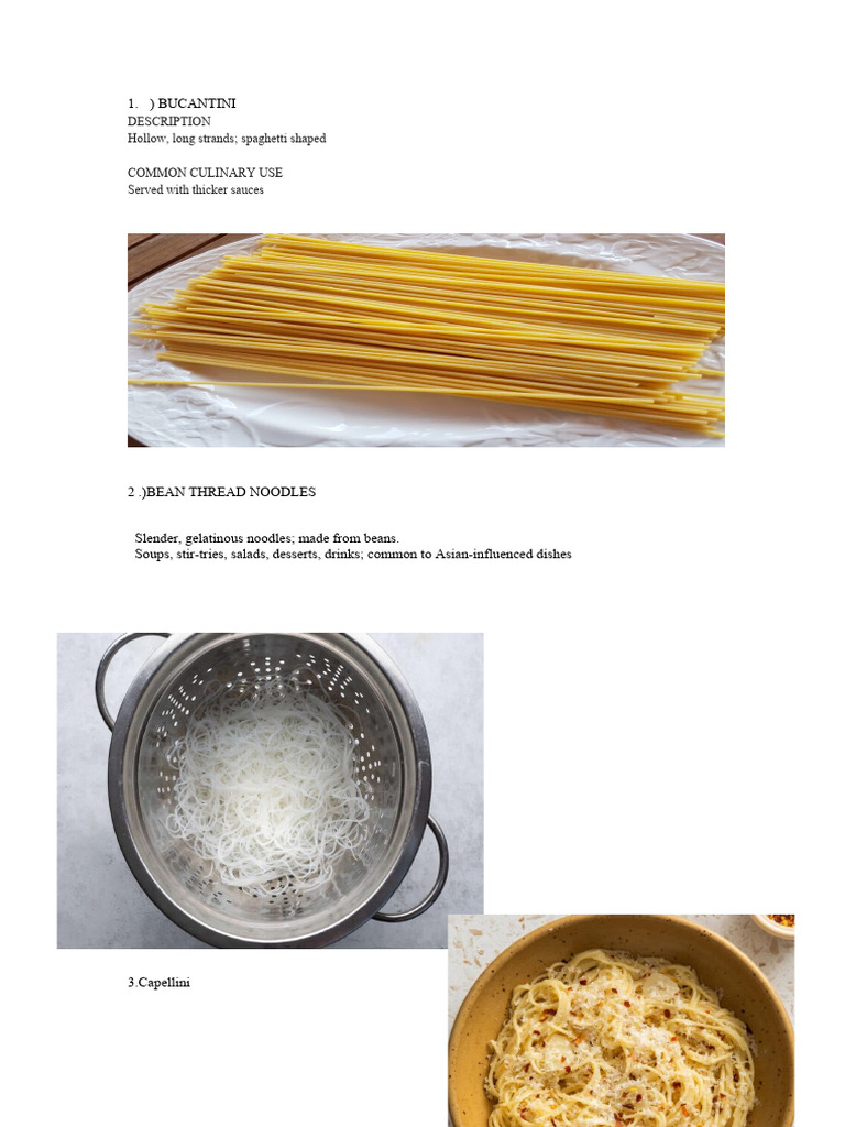 TYPES OF NOODLES (JOVAN CARTA | PDF