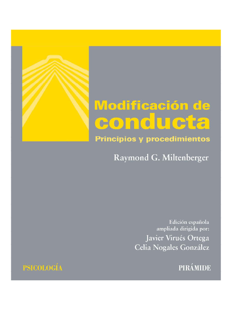 Modificación de Conducta Principios y Procedimientos-Cap2al19 | PDF