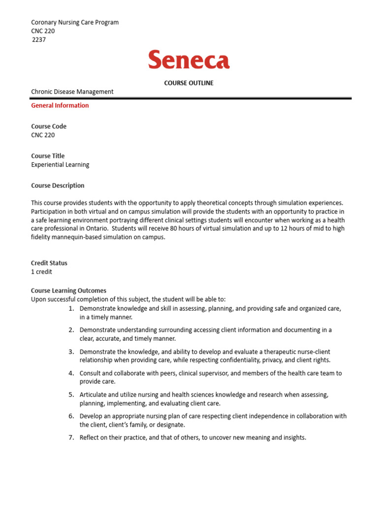 CNC220 Experiential Learning 2237 - Signed | PDF | Academic Integrity ...