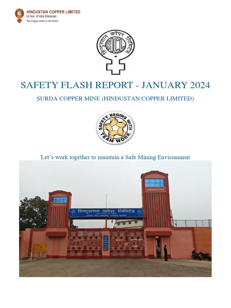 Surda Copper Mine Safety Report Jan 2024 | PDF | Mining | Safety
