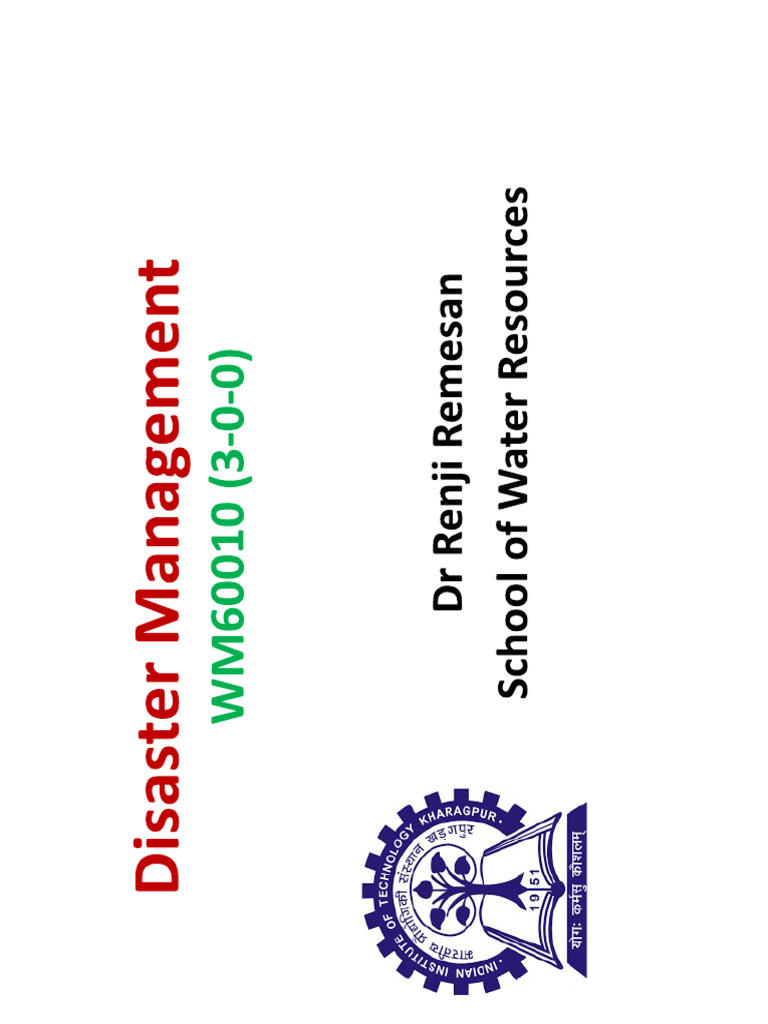 Disaster Management 1 | PDF