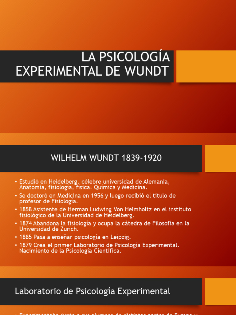 La Psicología Experimental de Wundt | PDF | Sicología | Positivismo