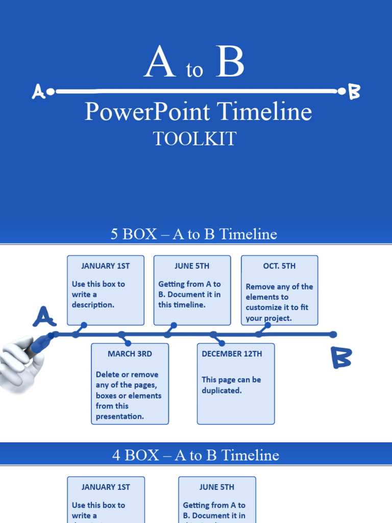 A to B PowerPoint Timeline Toolkit | PDF | Microsoft Power Point ...