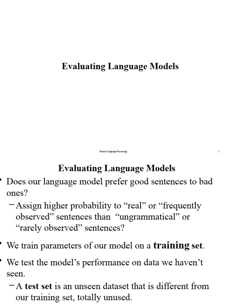 Evaluating Language Models | PDF | Statistical Theory | Applied Mathematics