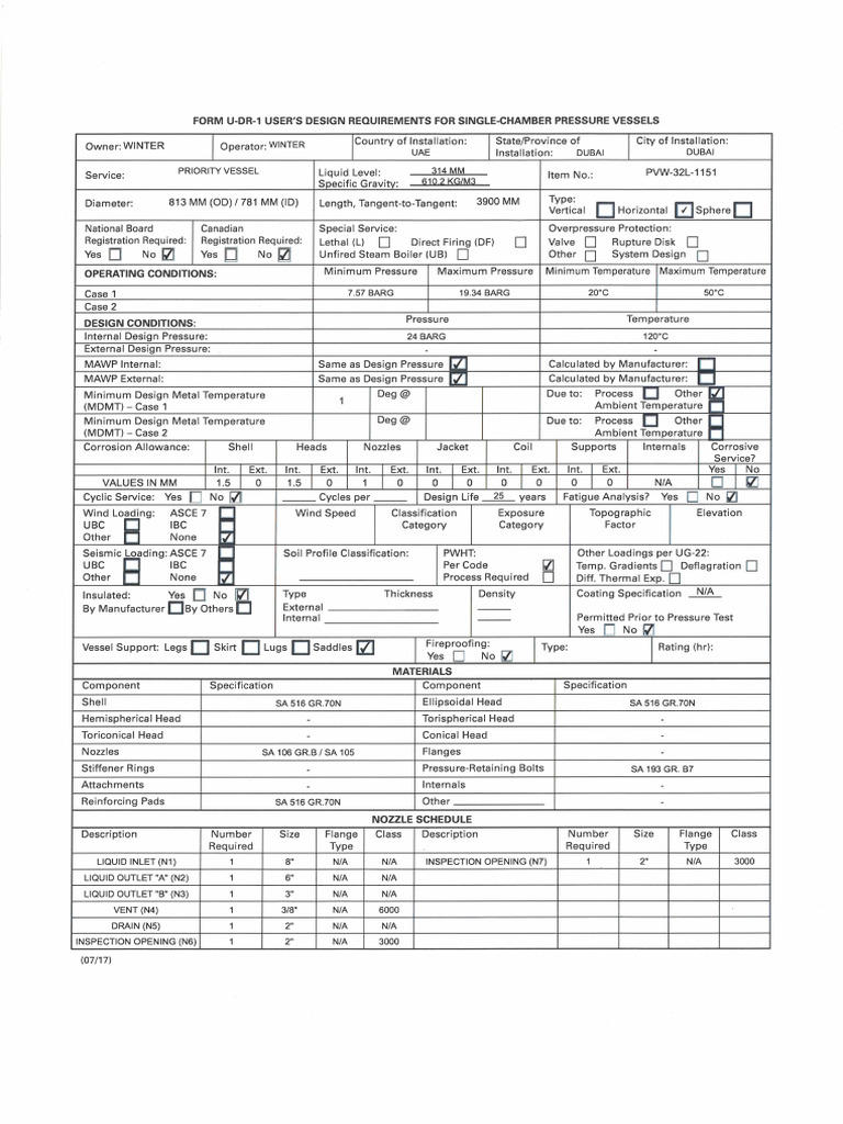 UDR Form Rev.01 | PDF