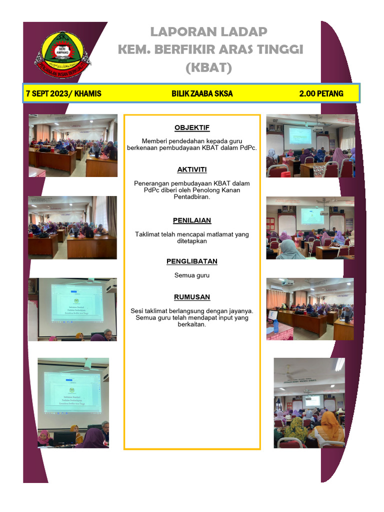 Pembudayaan Kbat | PDF