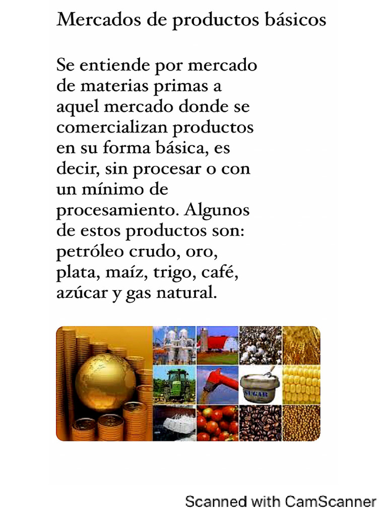 Mercados de Productos Básicos | PDF