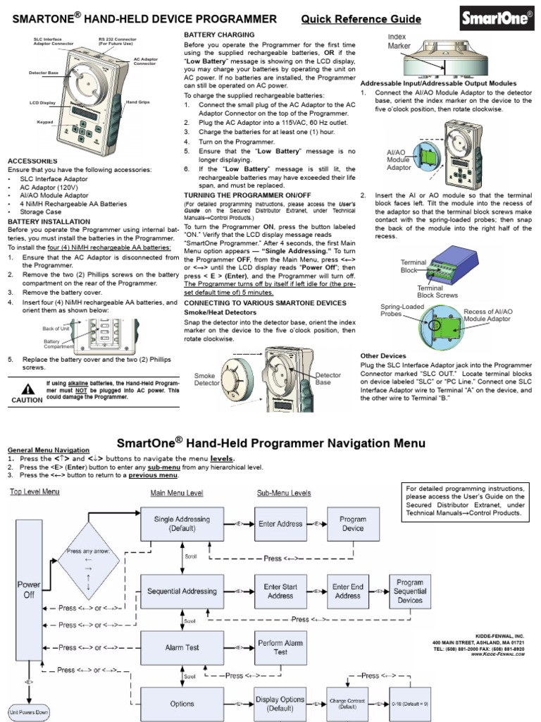 Hand Held Programmer Reference Guide | PDF | Electrical Connector | Rechargeable Battery