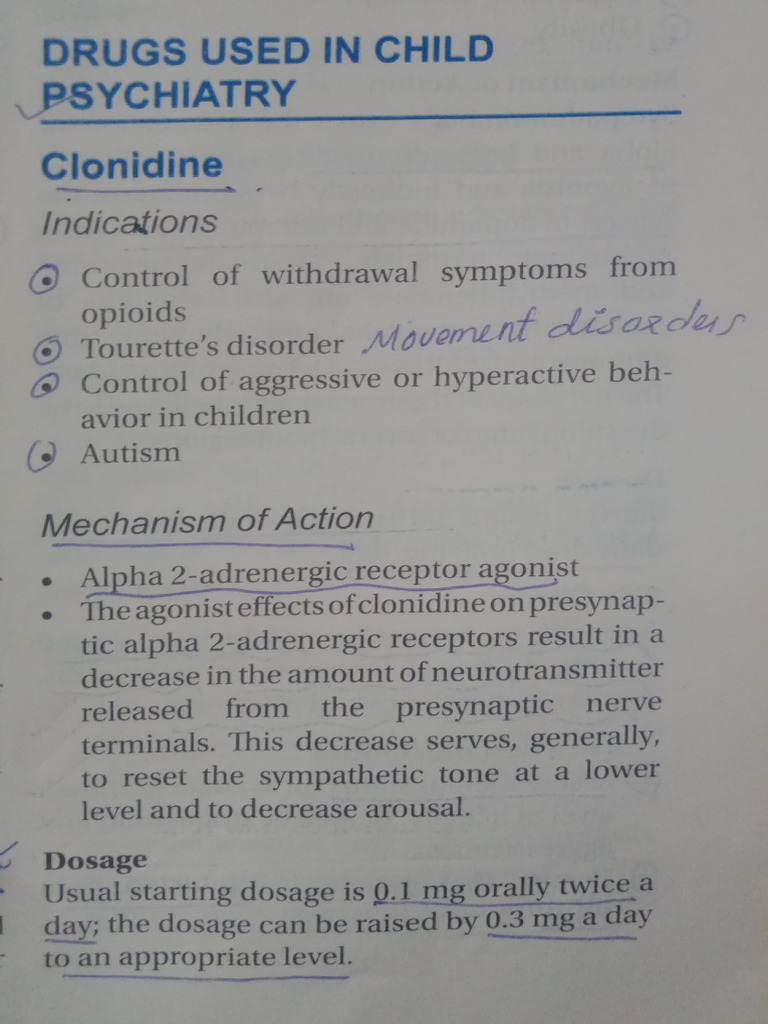 Drugs Used in Child Psychiatry (MHN) | PDF | Stimulant | Neurochemistry