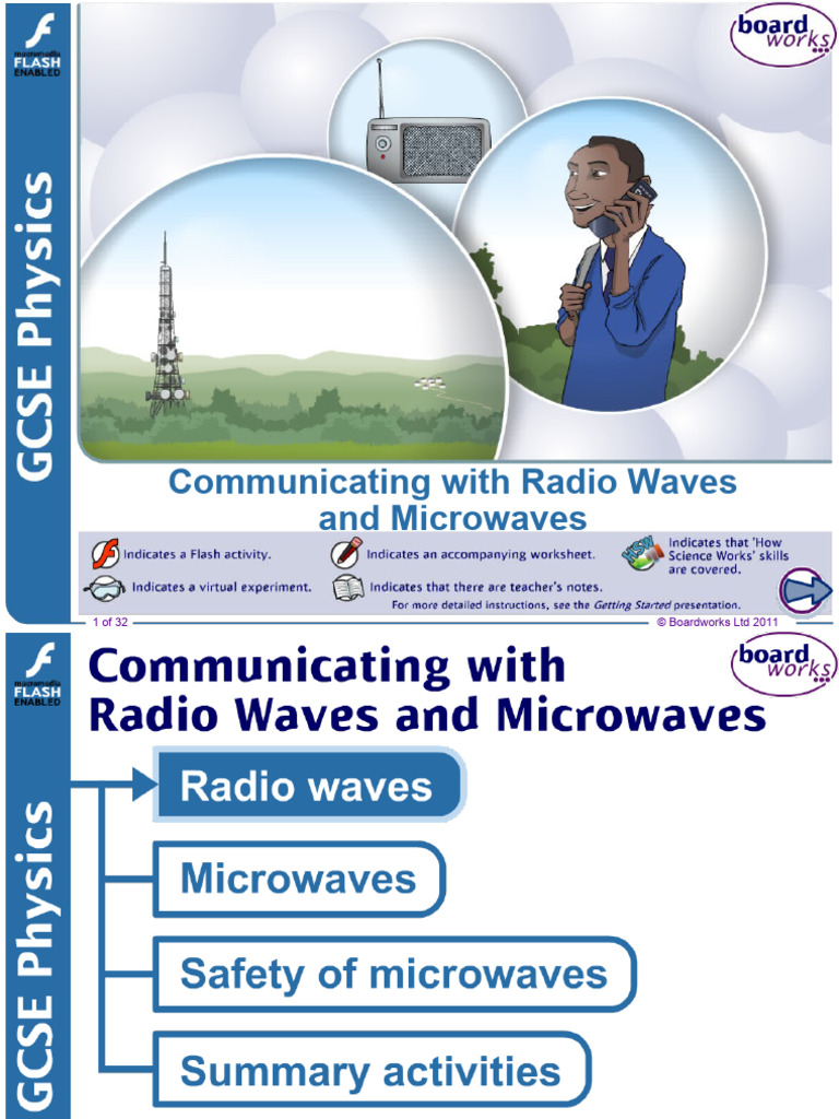 Communicating With Radio Waves and Microwaves | PDF | Radio | Radio Wave