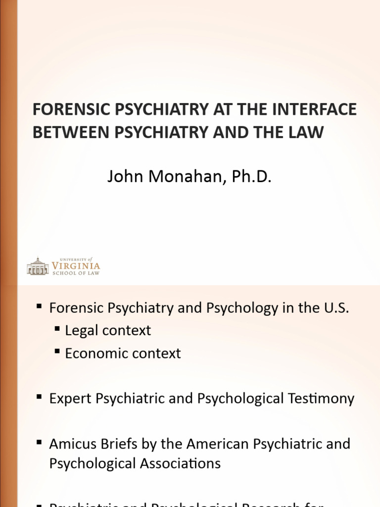 Forensic Psychiatry and Law Interface | PDF | Mental Disorder | Psychiatry