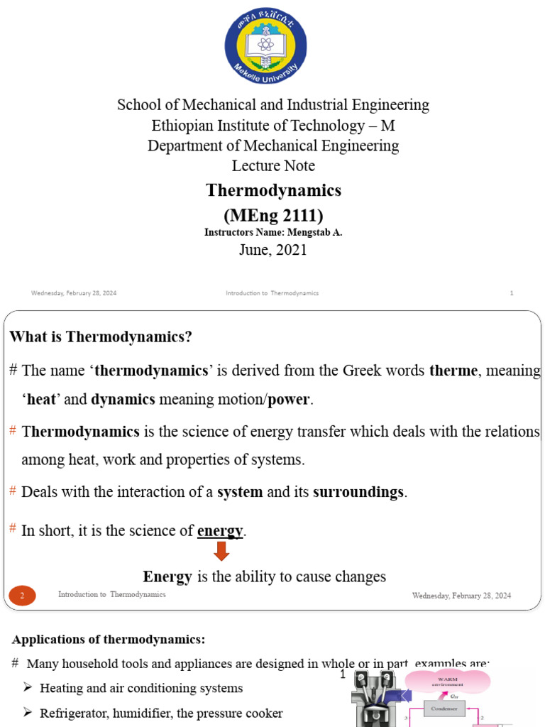 Introduction To Thermodynamics | PDF | Phase (Matter) | Heat