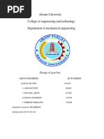Design of Single Stage Reduction Gearbox | PDF | Gear | Bearing ...
