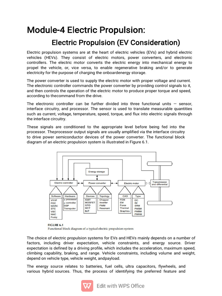 Electric Vehicle 4th Module | PDF | Electric Motor | Electromagnetic Induction